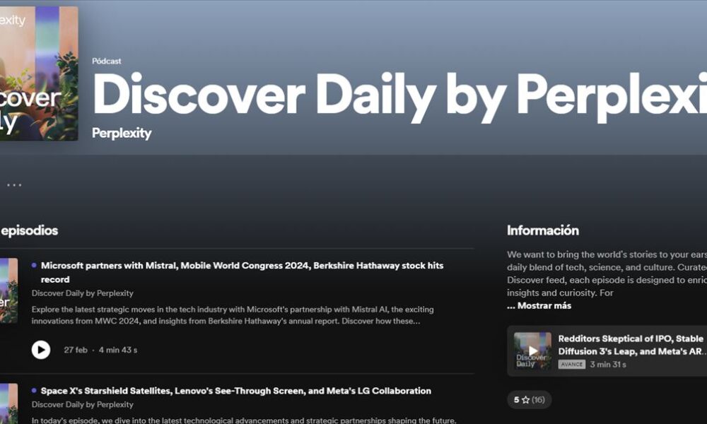 Perplexity'den yapay zeka ile oluşturulmuş podcast: Discover Every Day ...